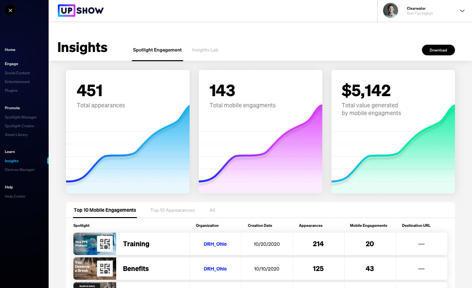 See UPshow in Action